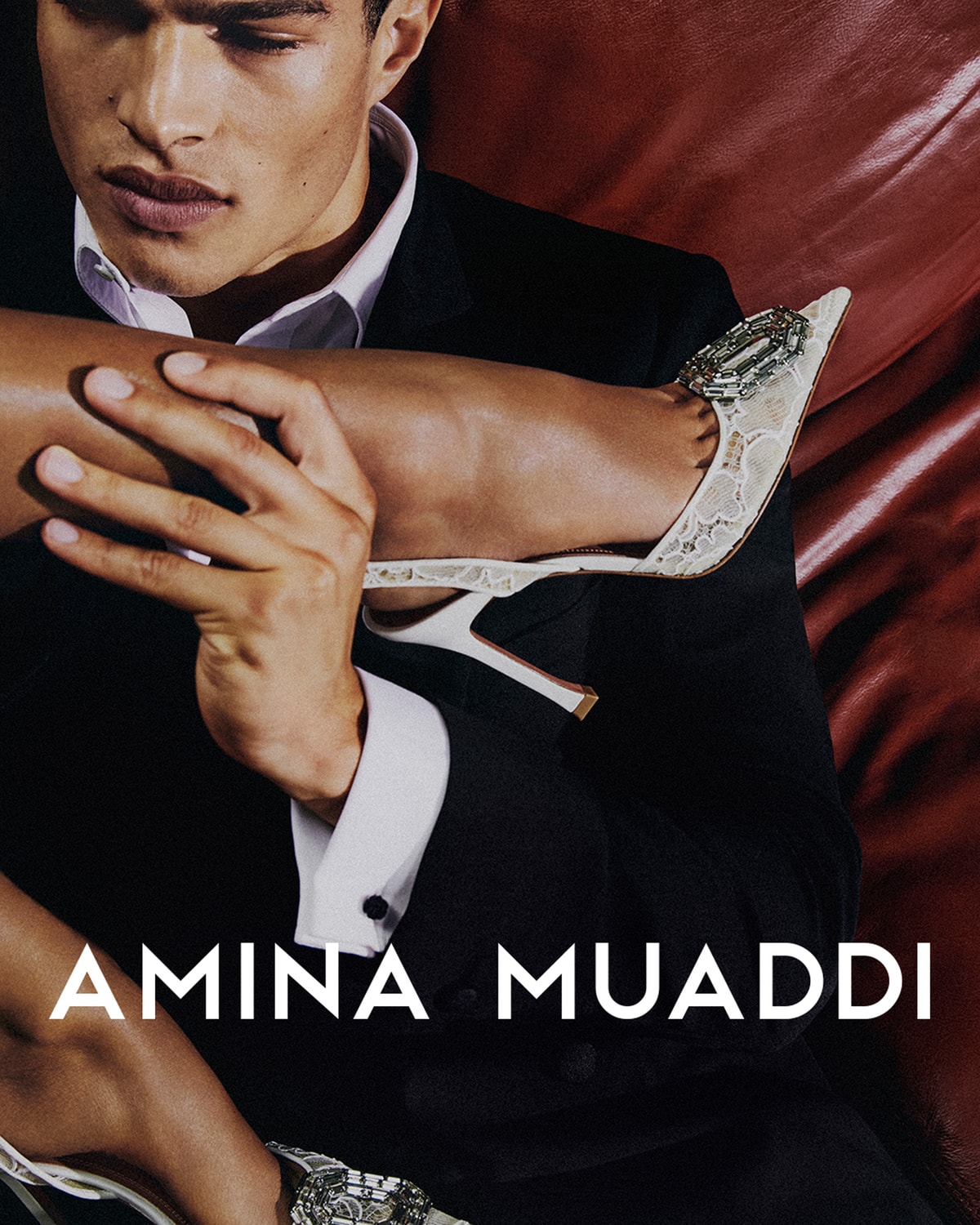 Louis Prier Tisdall styles Amina Muaddi — News — Mini Title